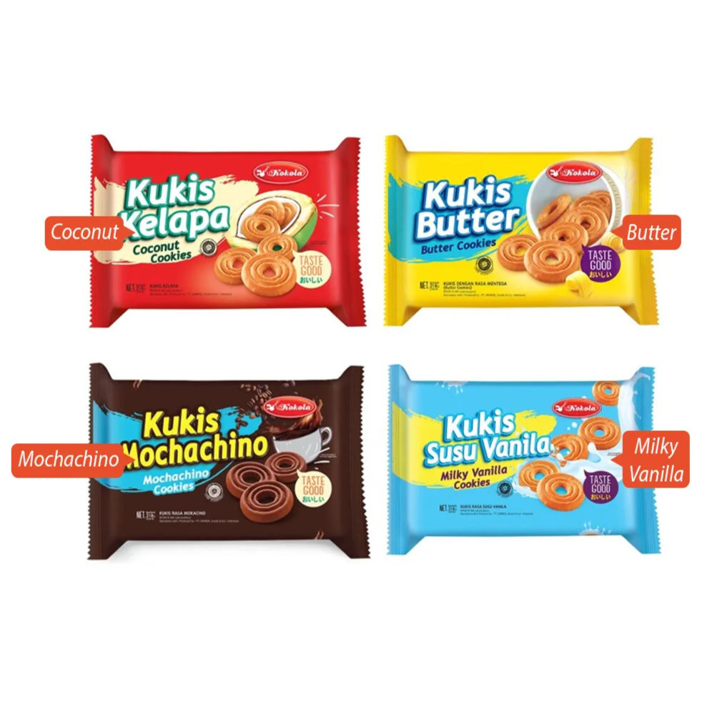 Jual Kokola Kukis 218gr - Biskuit Cookies All Varian Rasa | Shopee ...