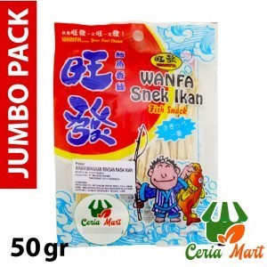 Jual Wanfa Snek Ikan Kemasan Besar Jumbo Ekonomis 50 gr | Shopee Indonesia