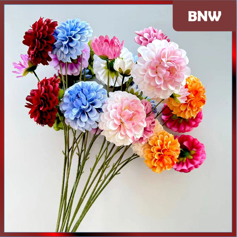 Jual BNW - C02 ANXI 65cm Artificial Bunga Mawar 3 Cabang 3 Kuntum Bunga ...