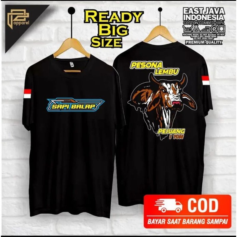 Jual KAOS SAPI BALAP PESONA LEMBU PEJUANG 1 TON | Shopee Indonesia