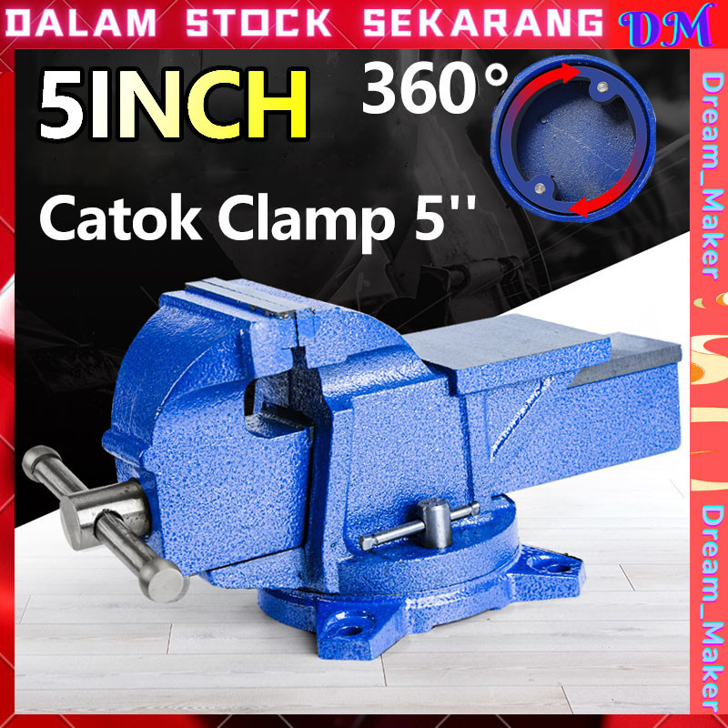 Jual Ready stok Catok Clamp 5'' / catok paron / Ragum Klem / Catok Meja ...