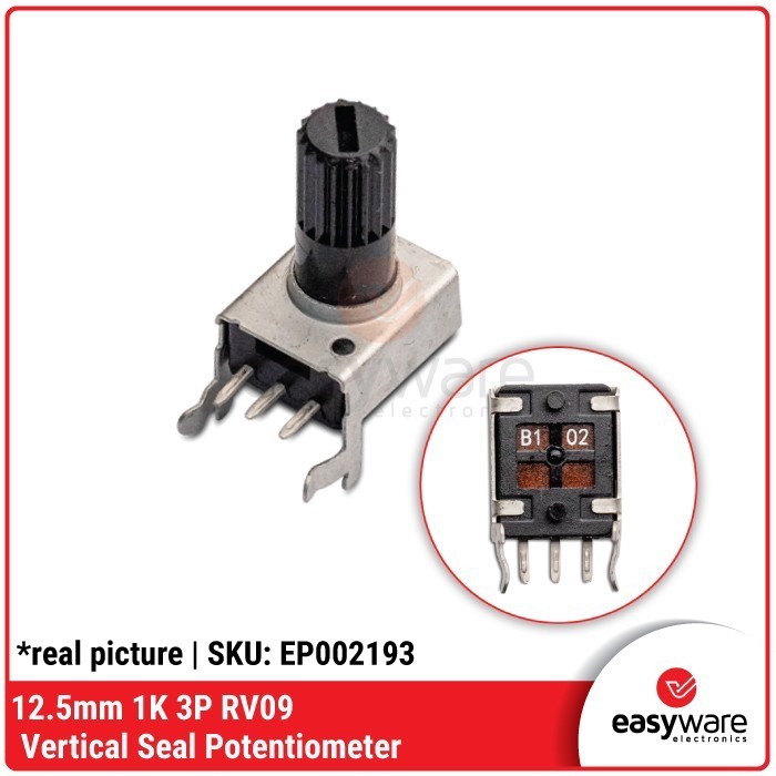 Jual DS99 RV09 Potentiometer 3P Potensiometer RV 09 12.5mm 1K 5K 10K ...
