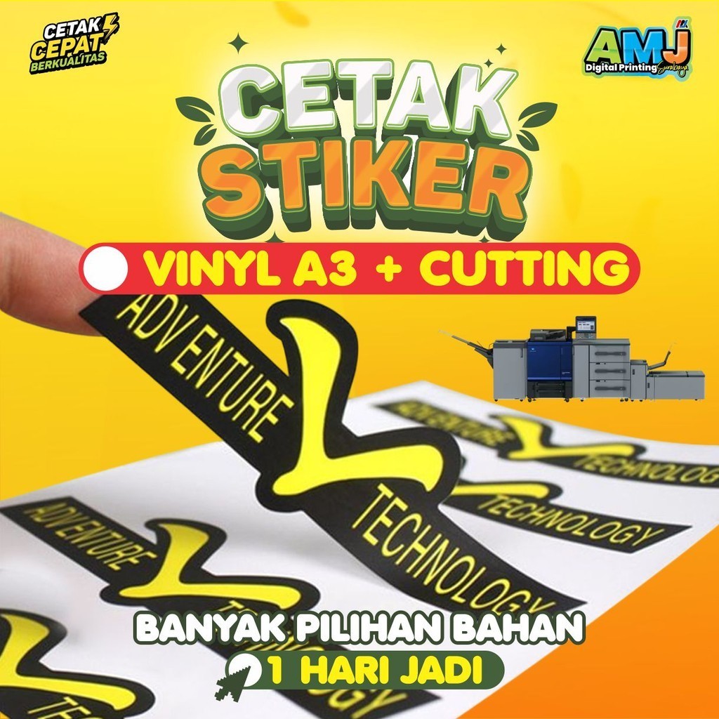 Jual Print & Kiss Cut_Label & Stiker Vinyl A3+_Cetak Stiker Murah ...