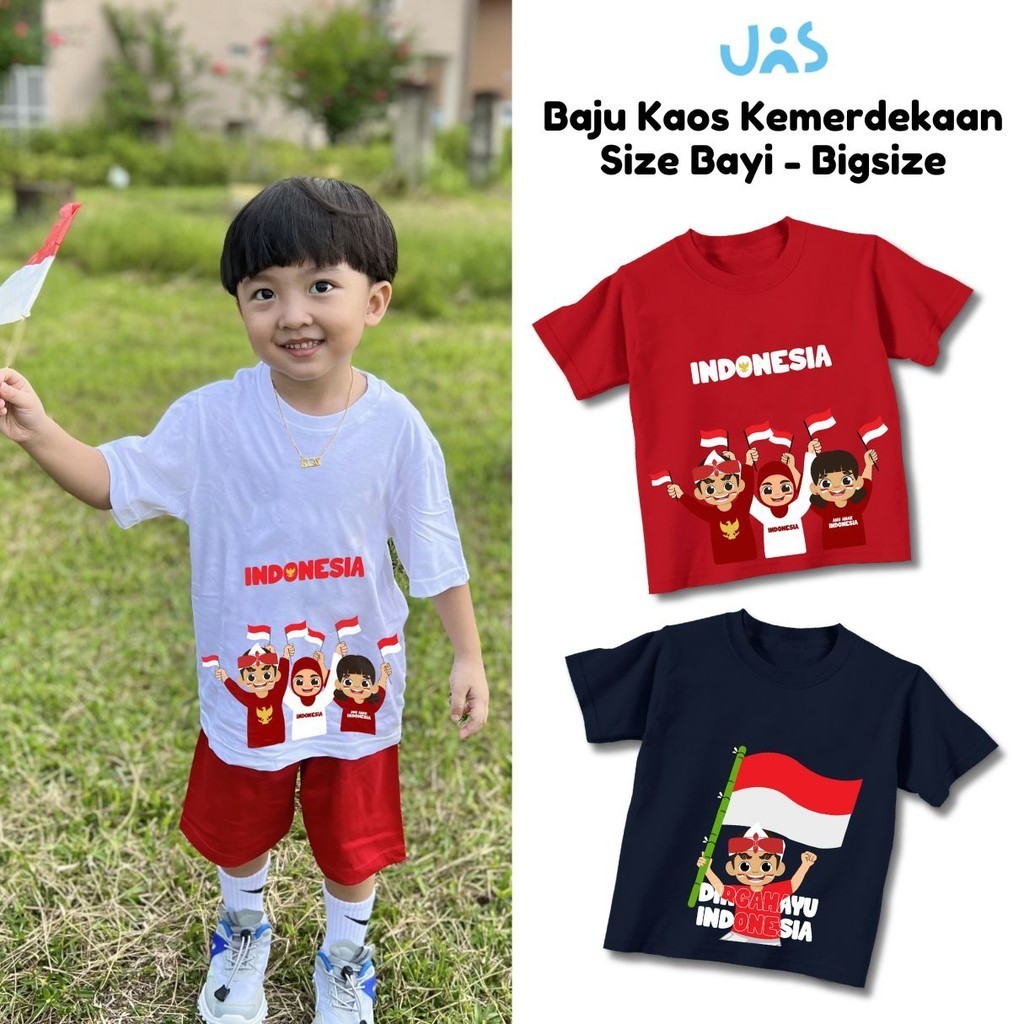 Jual JNS Baju Kaos Kemerdekaan Series Jaka Dirgahayu Indonesia Size Anak Remaja Dewasa Bahan ...