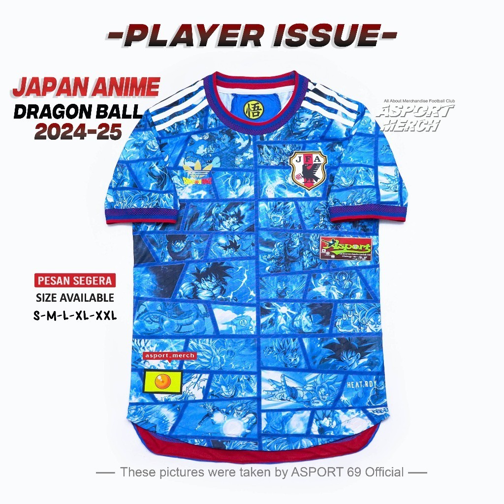 Jual JAPAN ANIME GOKU PLAYER ISSUE JERSEY BOLA JEPANG ANIME DRAGONBALL ...