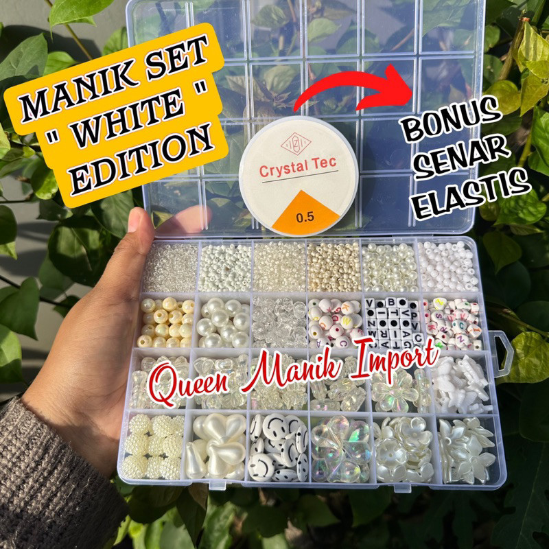 Jual Queen Manik - J.18 Manik Set BOX WHITE EDITION Manik Pasir Manik ...