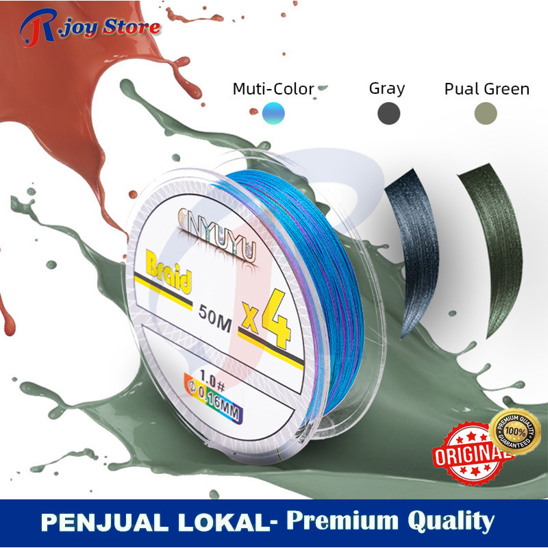 Jual R.joy-Senar Pancing PE Line Original Warna Pelangi Rainbow ...