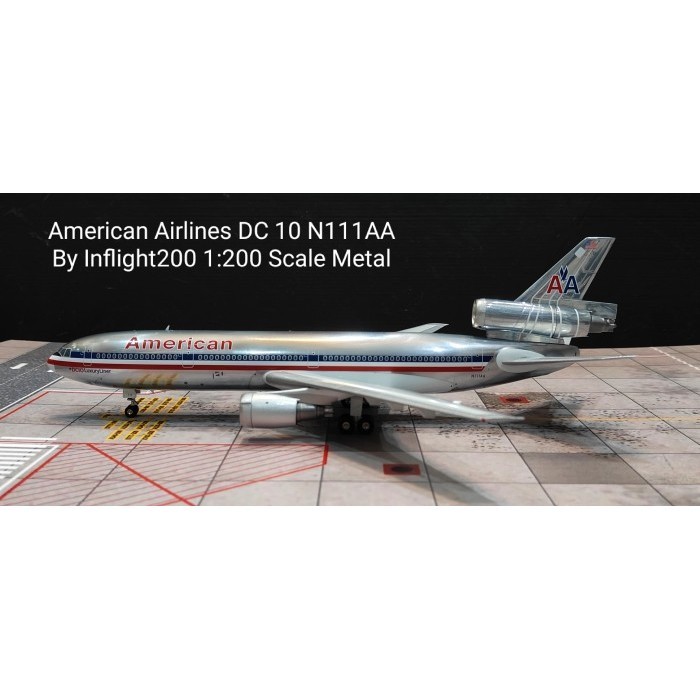 Jual AIRCRAFT DIECAST American Airlines DC 10 N11AA By Inflight200 1:200 Skala Metal DIECAST ...