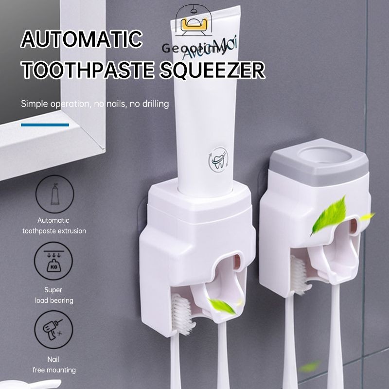 Jual Dispenser Pasta Gigi Otomatis/Rak Penyimpanan Sikat Gigi/Dispenser ...