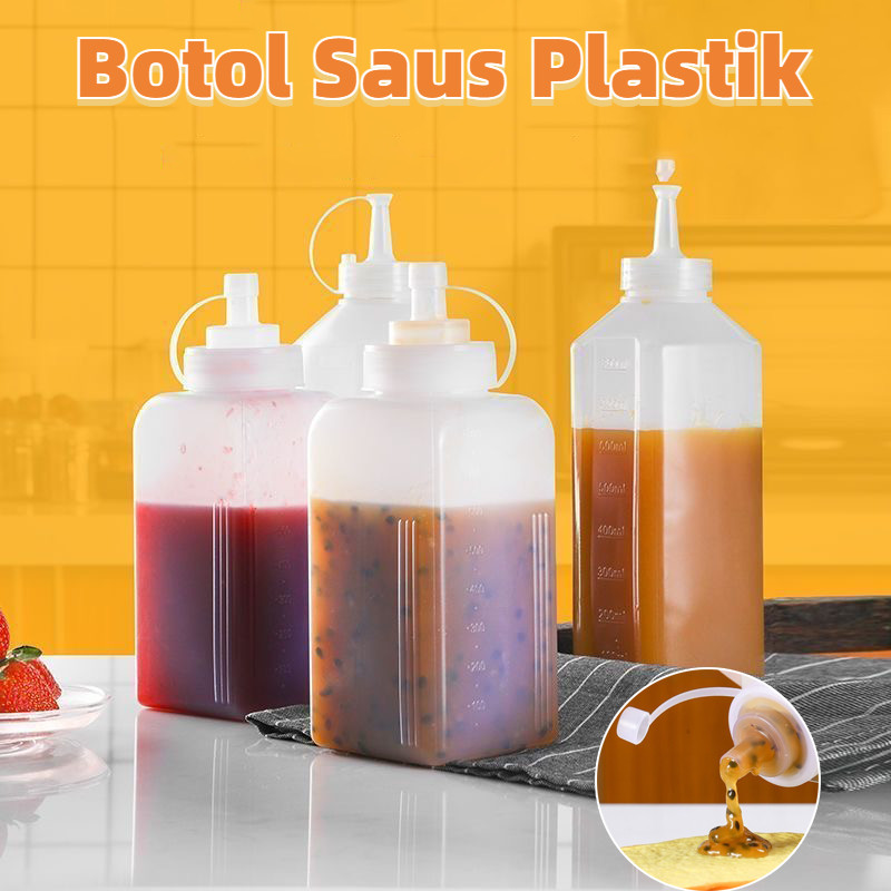 Jual 1000/800ML Botol Saus Plastik / Botol Sauce Mayonnaise Kecap Cuka ...