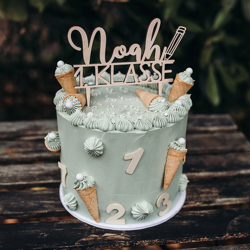 Jual Custom Cake Topper School Child Cake Topper Personalized School ...