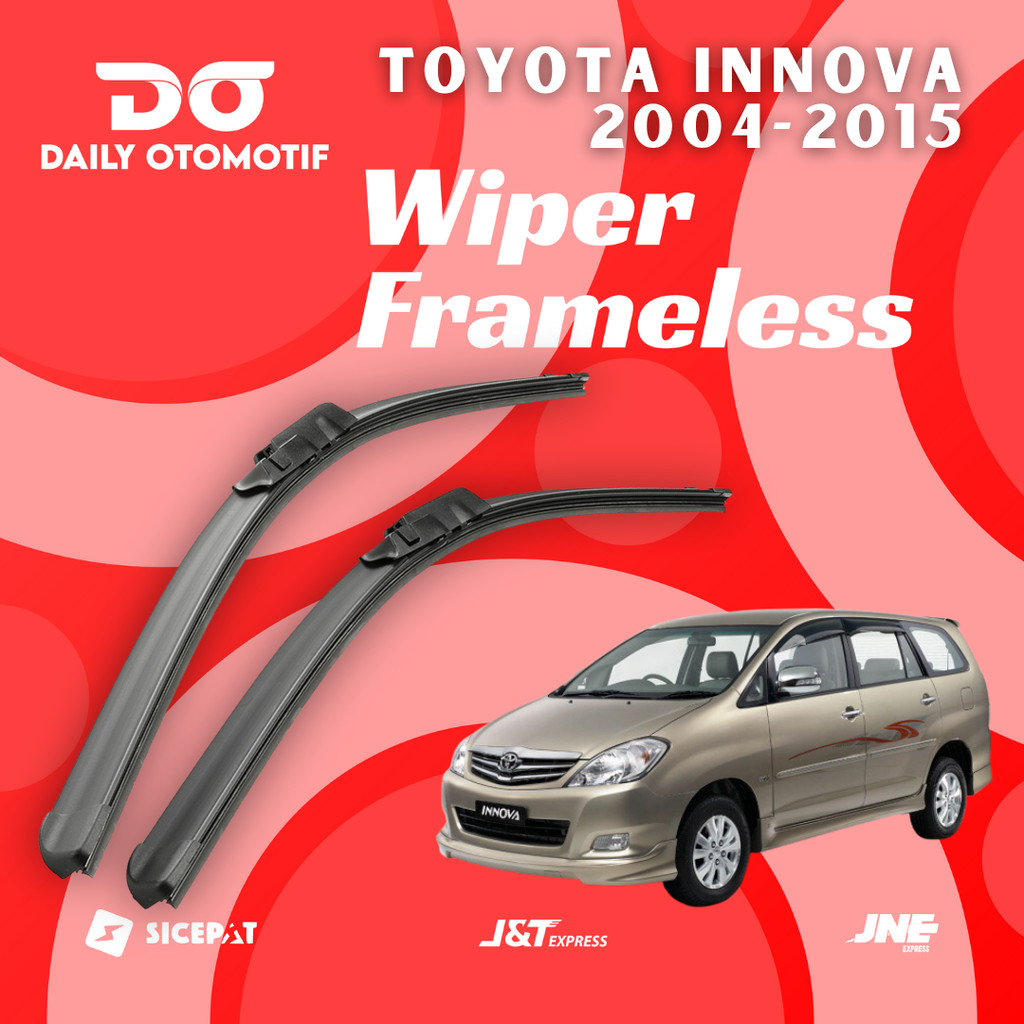 Jual Wiper Kaca Depan Toyota Kijang Innova Lama 2004 - 2015 Frameless ...