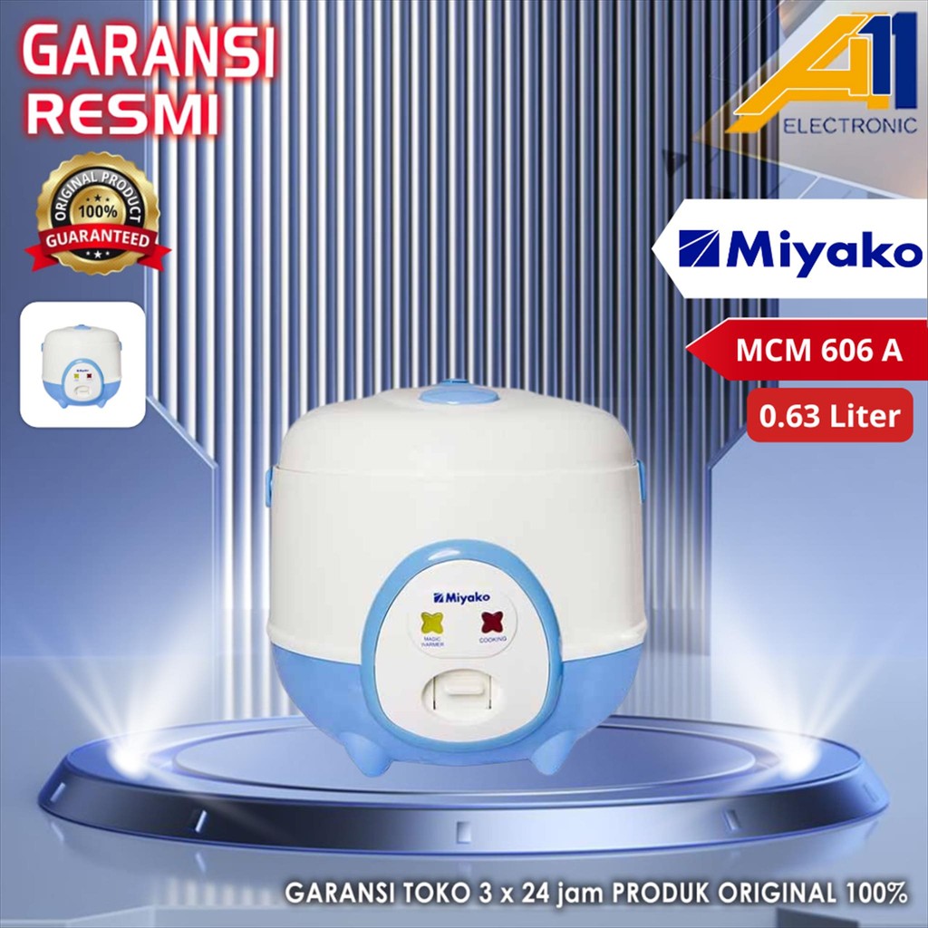 Jual Miyako Rice Cooker MCM 606 A / MCM606A / MCM 606A Kapasita 0,6 L ...