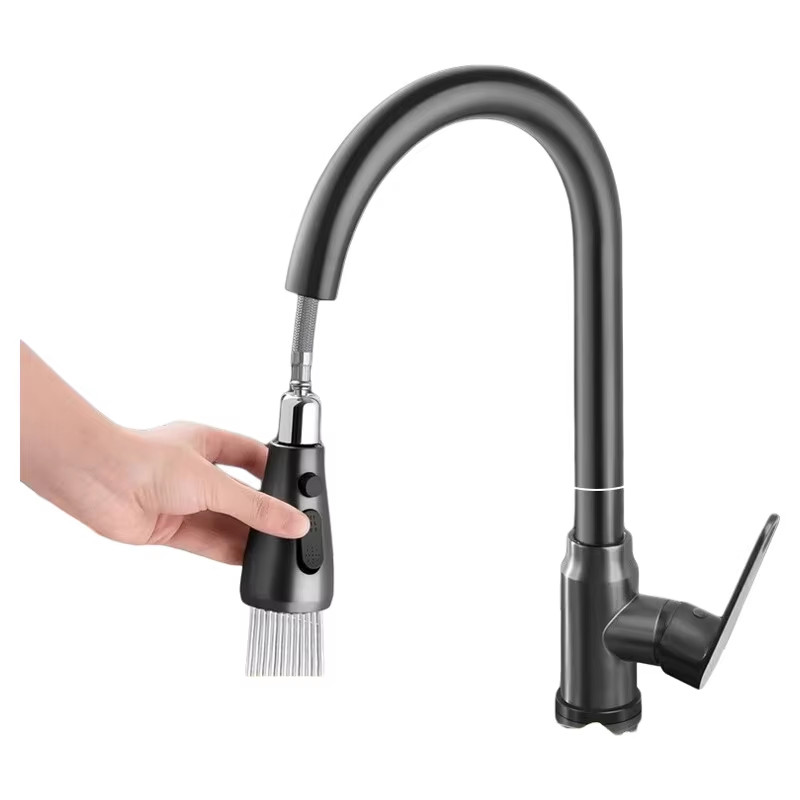 Jual Kitchen Faucets 304 Stainless Steel Pull Out Kitchen Sink Water ...