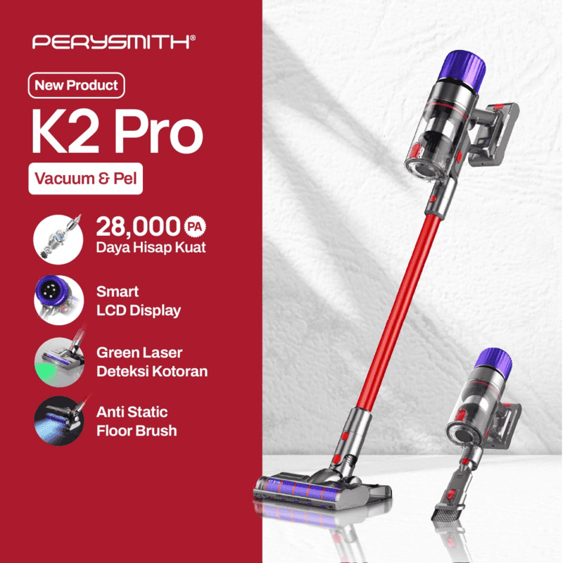 Jual PERYSMITH K2 Pro Cordless Vacuum Cleaner Home Penyedot Debu ...