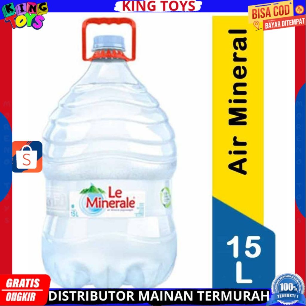 Jual Air Mineral LE MINERALE Galon Isi 15 Liter Asli Dan Bersegel Siap ...