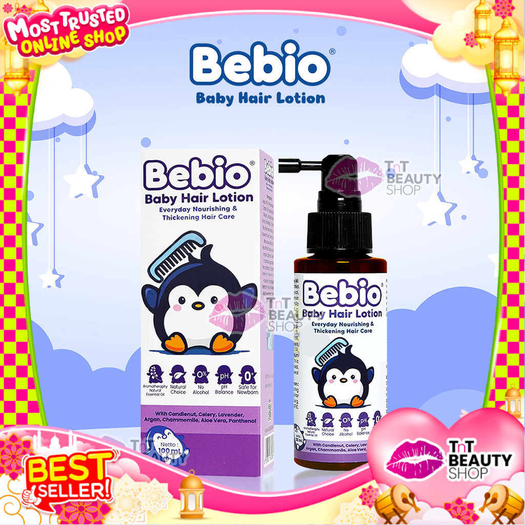 Jual BEBIO - Baby Hair lotion / Minyak Rambut Bayi 100ml | Head to Toe Baby Wash 250ml | TnT ...
