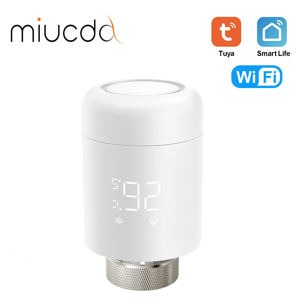 Jual MIUCDA Tuya WIFI Thermostat TRV Radiator Valve Actuator Smart ...