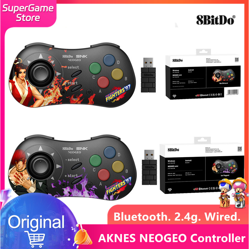 Jual AKNES 8Bitdo NEOGEO Wireless Controller Gamepad for Windows Android NEOGEO mini Classic ...