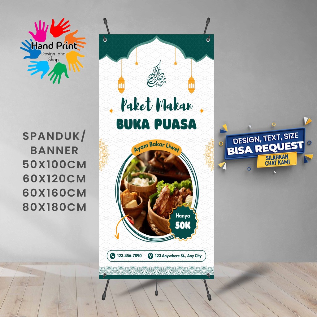 Jual Cetak Spanduk Banner Paket Makan Menu Buka Puasa MMT Spanduk ...