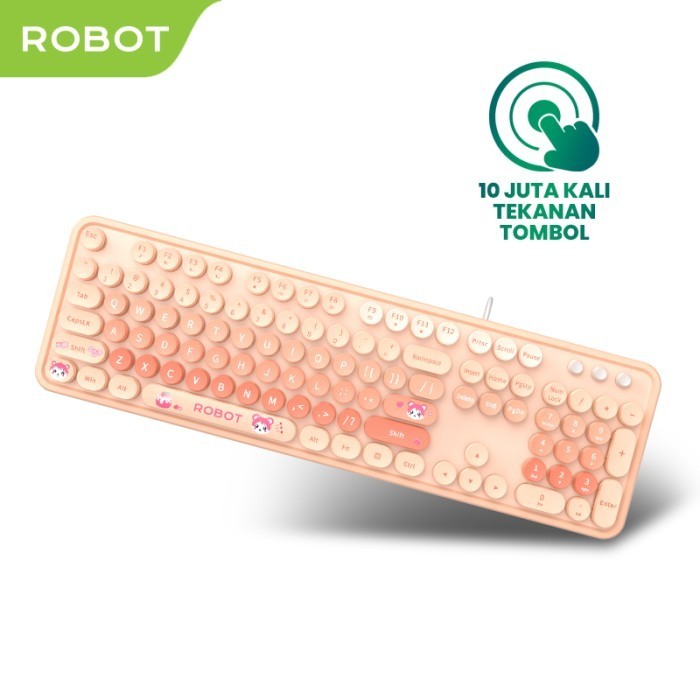 Jual ROBOT RK30 Keyboard Kabel Fashionable Mixed Colorful Lucu Imut 25 Tombol | Shopee Indonesia