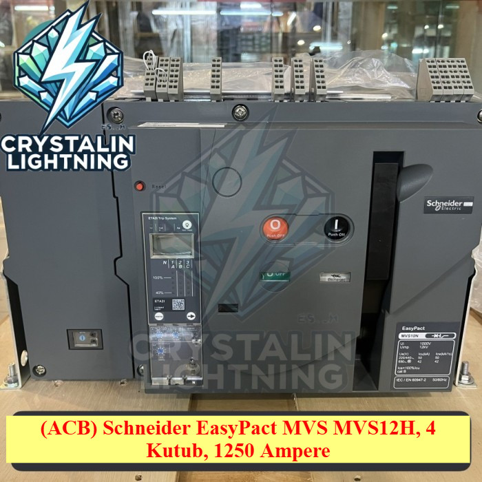 Jual ACB SCHNEIDER MVS MVS12H 4P 1250A 65KA FIXED KOMPLIT MOTORIZED UVT AUX MVS12H4MF2A ORIGINAL ...