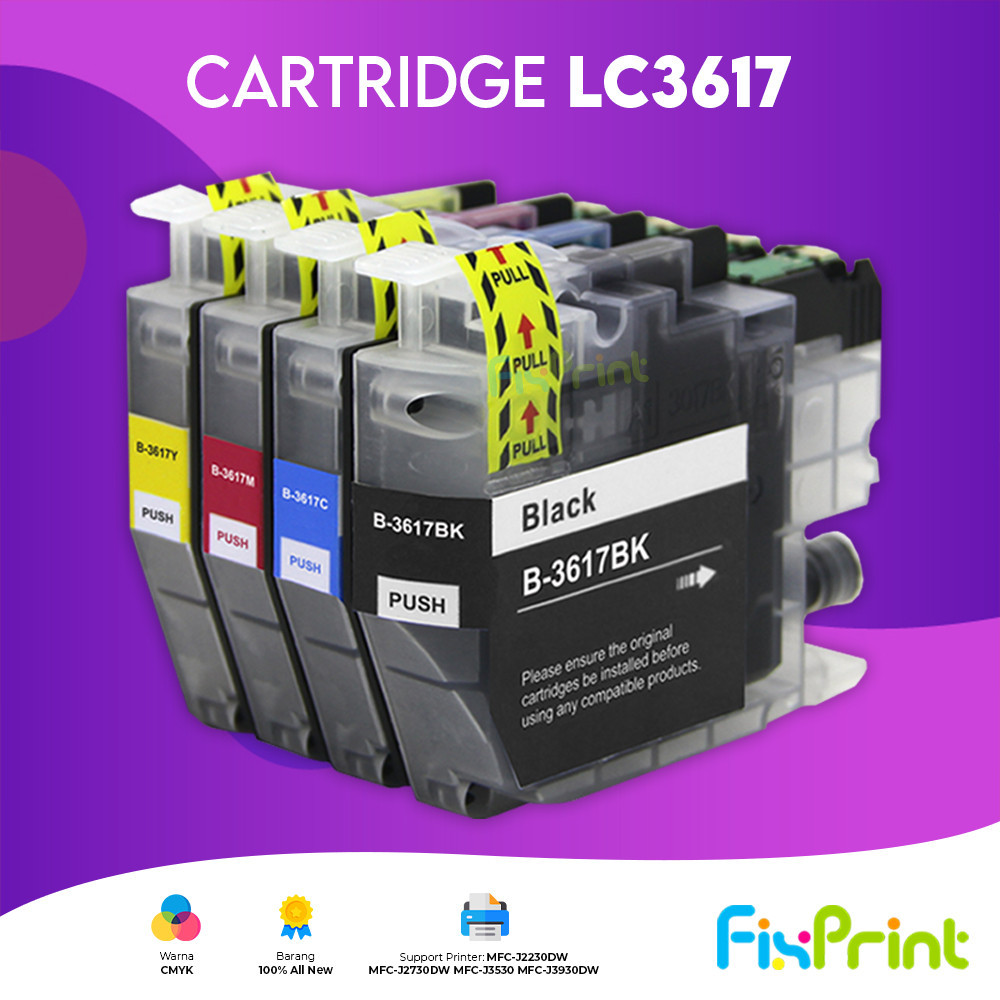 Jual FIXPRINT TINTA CATRIDGE XANTRI LC3617 1 SET Blcak Cyan Magenta ...