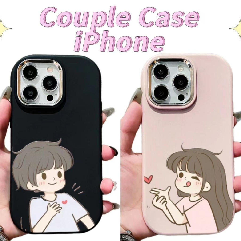 Jual Cassing Lucu Soft Case Couple Murah hp iPhone 11 11PROMAX 12 12PRO ...