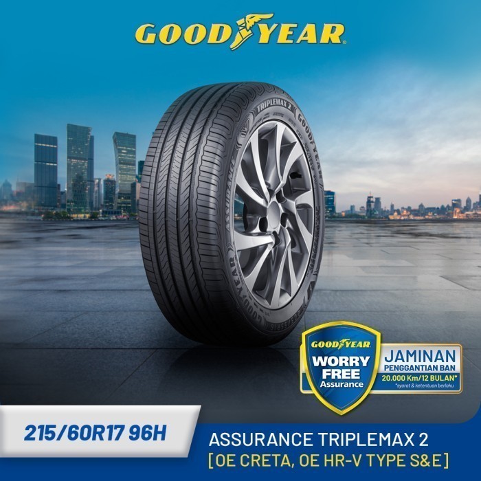 Jual Goodyear 215 60 R17 Assurance Triplemax 2 OEM Ban Ring 17 Mobil Honda HRV Hyundai Creta ...