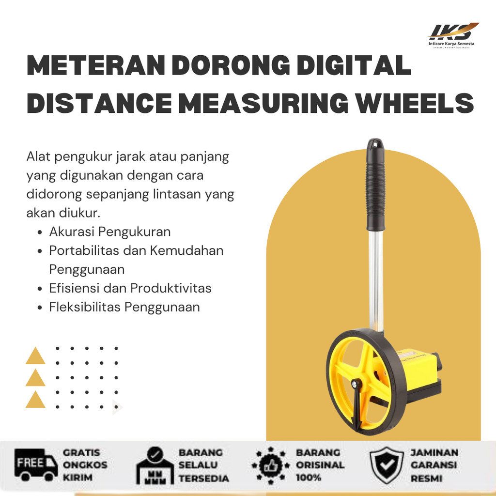 Jual Meteran Dorong Digital Distance Measuring Wheels | Shopee Indonesia