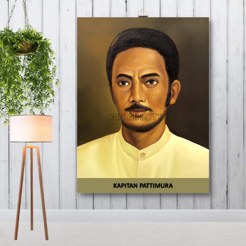Jual BINGKAI + FOTO PAHLAWAN KAPITEN PATTIMURA HIASAN DINDING WALLDECOR ...