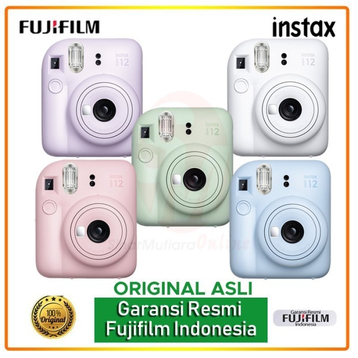 Jual promo -FUJIFILM INSTAX MINI 12 INSTAN CAMERA - Clay White | Shopee ...