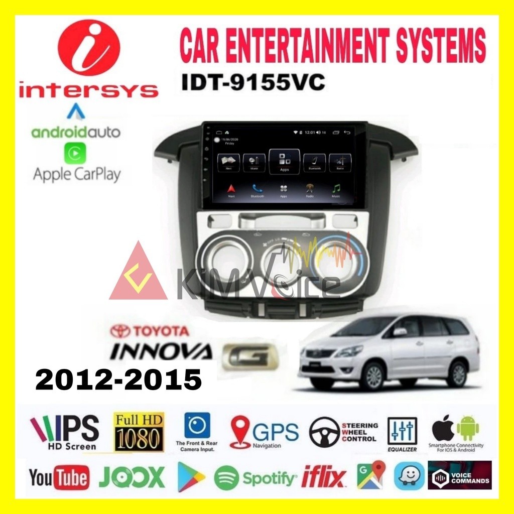 Jual Head Unit Android Intersys 9 inch OEM Toyota innova Tipe G 2011 ...