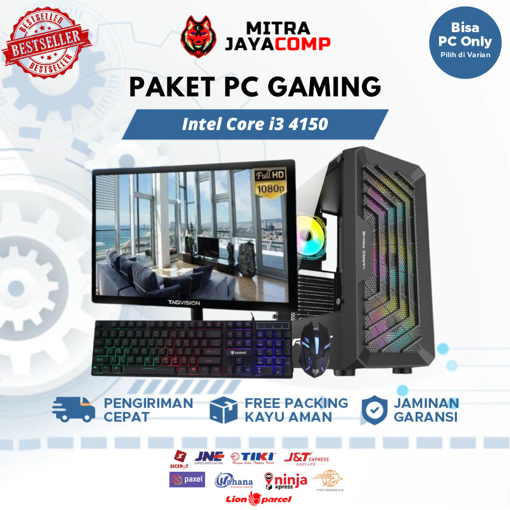 Jual 1 Set PC Gaming Fullset Core i3 4150 Ram 8GB GTX 750 TI Monitor 24 Inch - Garansi 1 Tahun ...