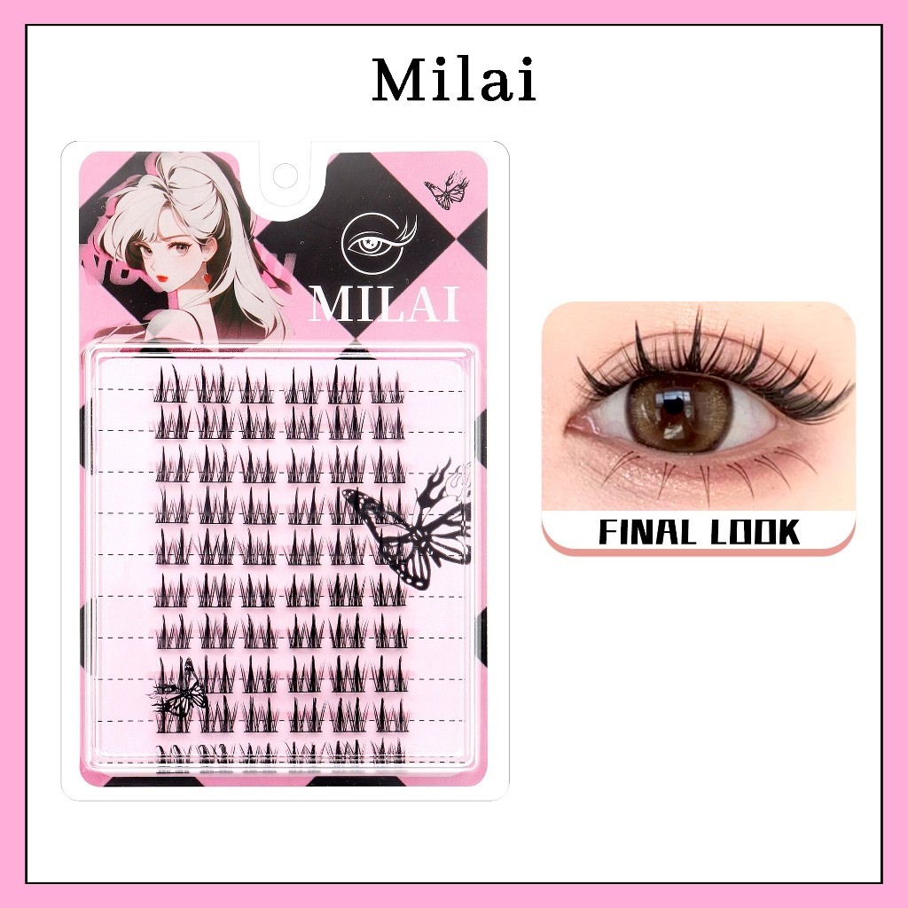 Jual MILAI B09 Korean Look Bulu Mata Palsu Lem - Eyelash Ekstension ...