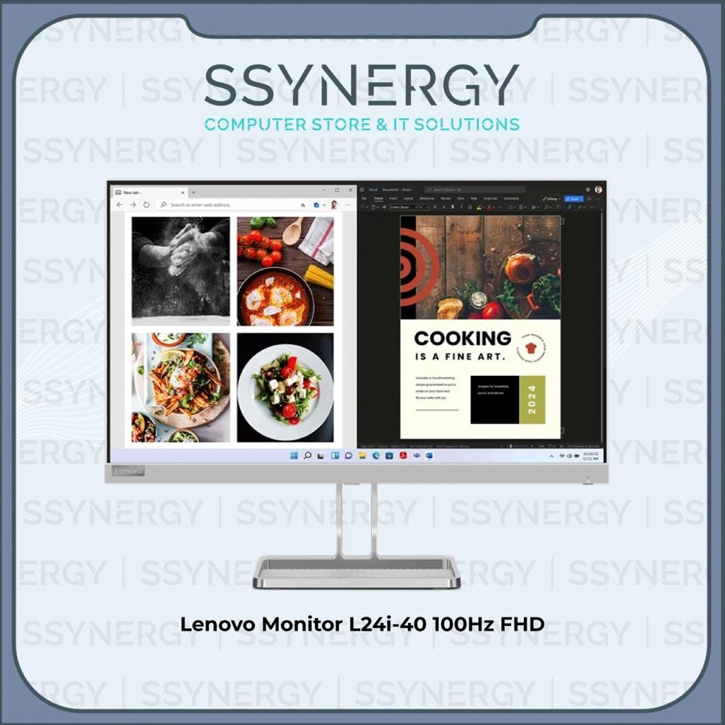 Jual Monitor LED LENOVO L24i-40 IPS FHD 4ms 100Hz HDMI VGA Eye Caring ...