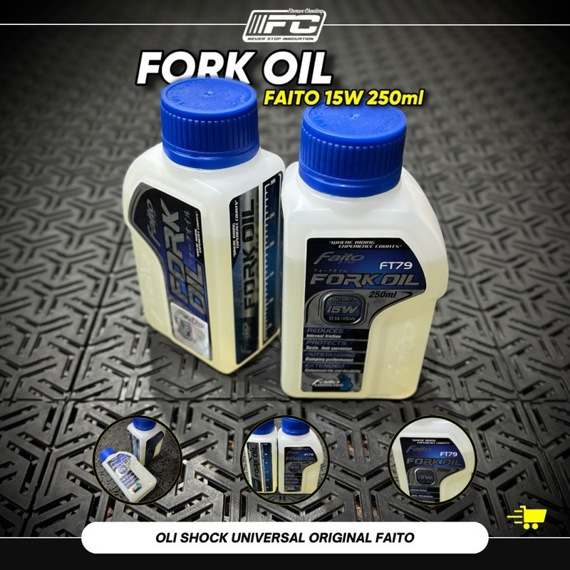 Jual FORK OIL FAITO 15W 250ml OLI SHOCK UNIVERSAL ORIGINAL FAITO (1 ...