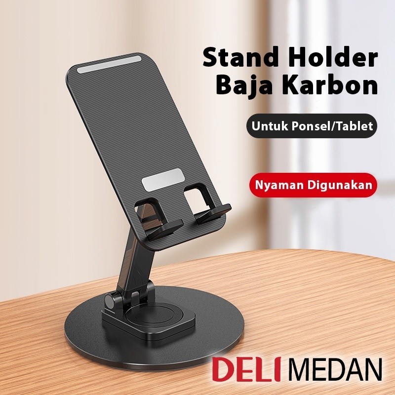 Jual 360°rotating Holder Liftable Foldable Phone Holder Stand / Android ...