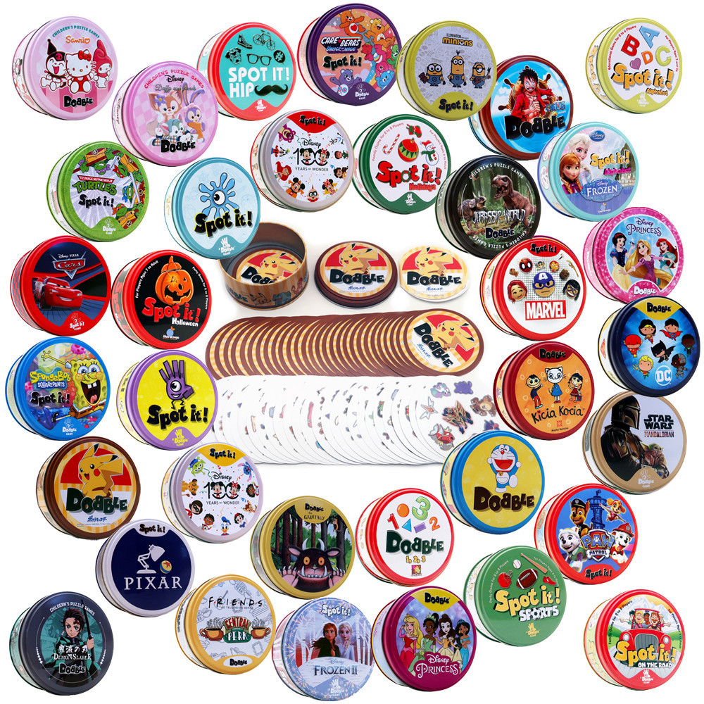 Jual Multiple styles Dobble Spot Anime Pokemon Cartoon Board Games ...