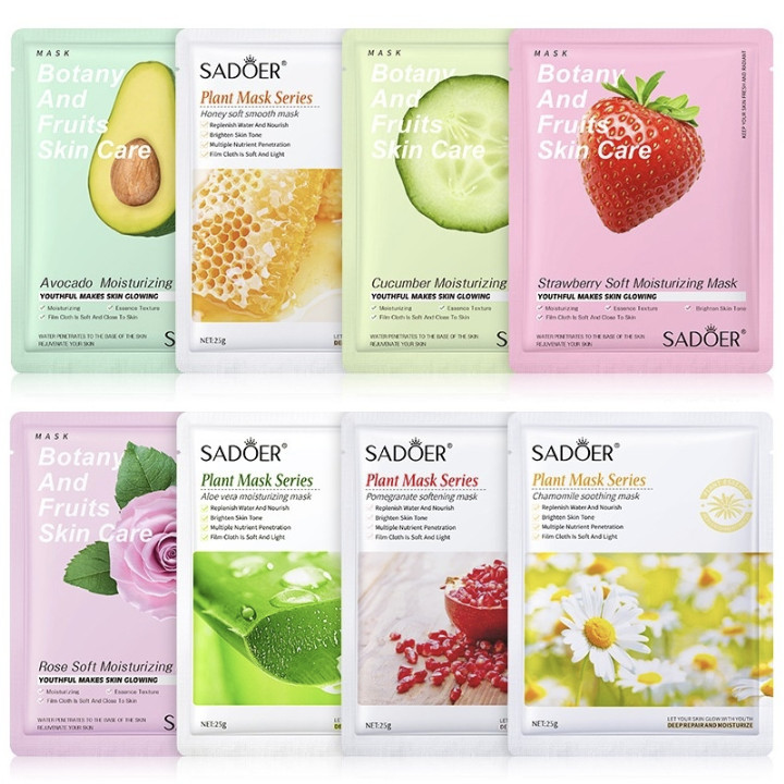 Jual SADOER Sheet Mask Wajah Masker Natural Plant Fruit Series Kecantikan Organic SR001 - ZO ...