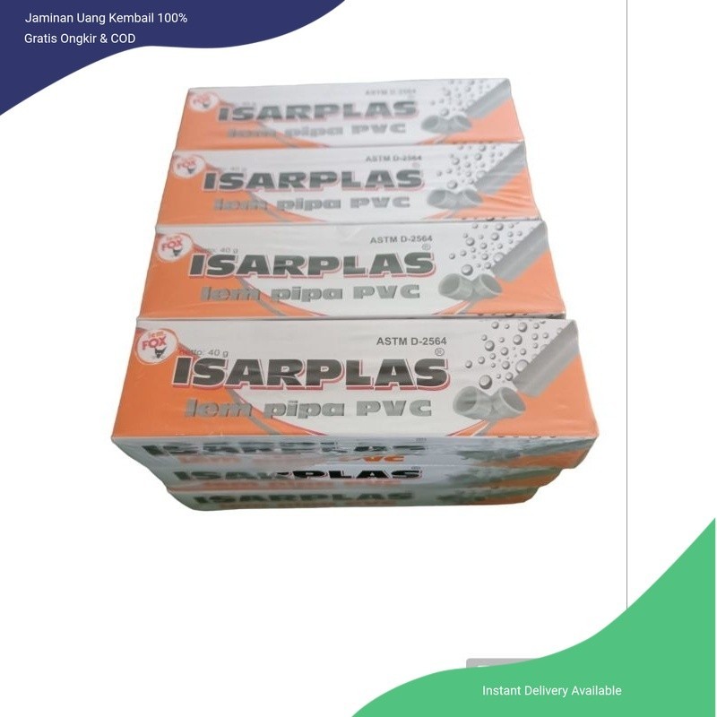 Jual LEM PIPA PVC ISARPLAS 45.g 12 pieces / ISARPLAS TUBE / LEM PRALON ...