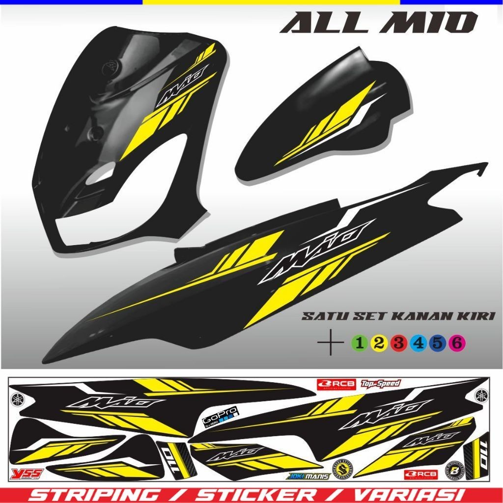 Jual VARIASI STIKER LIS MIO OLD / STRIPING VARIASI MIO SPORTY / MIO ...