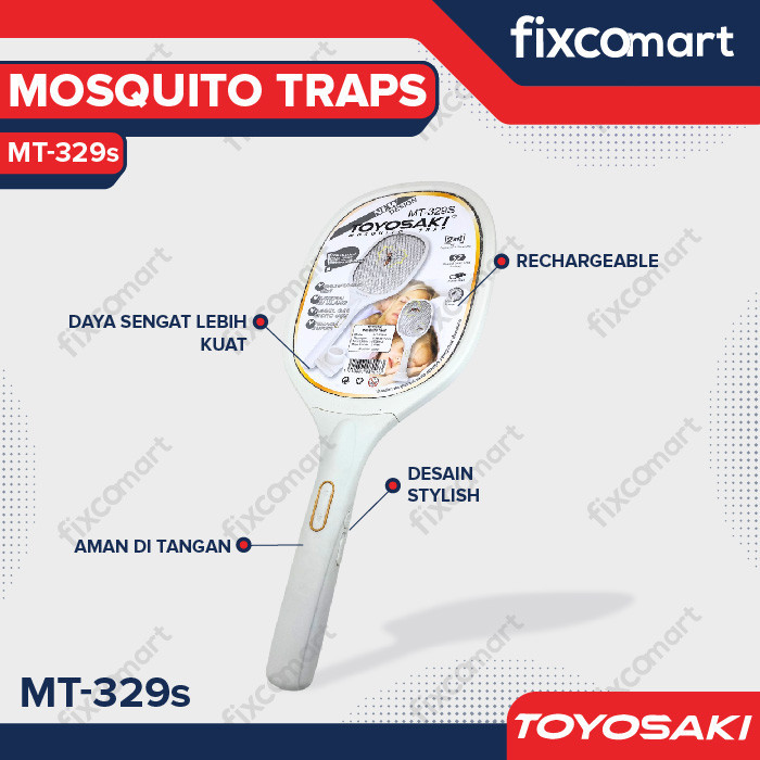 Jual TOYOSAKI RAKET NYAMUK MT-329S - MOSQUITO TRAP | Shopee Indonesia