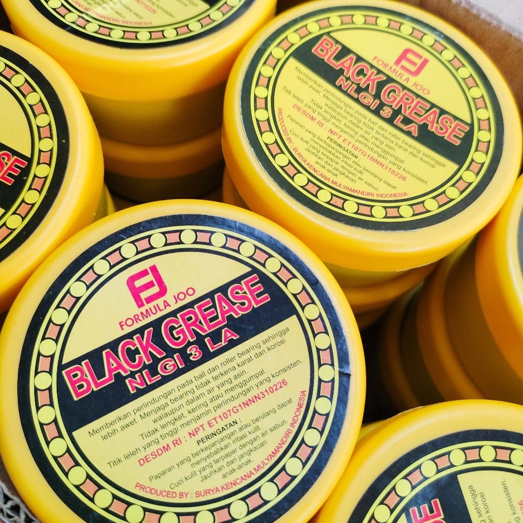 Jual Formula JOO Black Grease 100 gr NLGI 3 LA Gemuk Hitam | Shopee ...