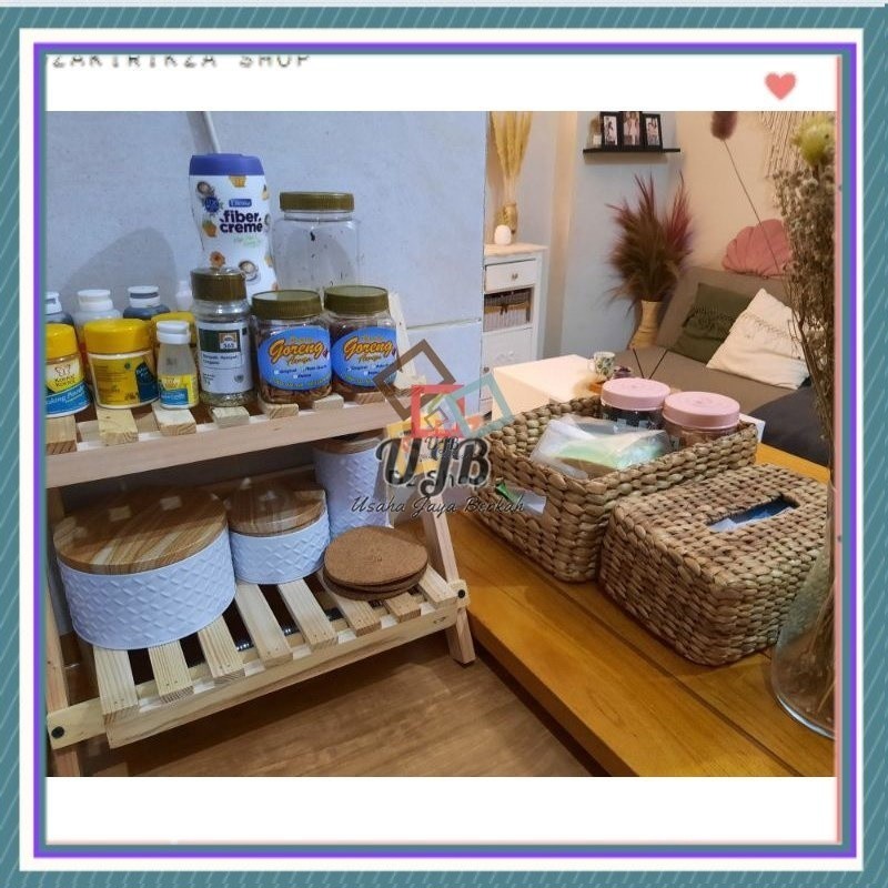 Jual Rak Susun kayu Mini Serbaguna | Rak Meja Rakit Multifungsi ...