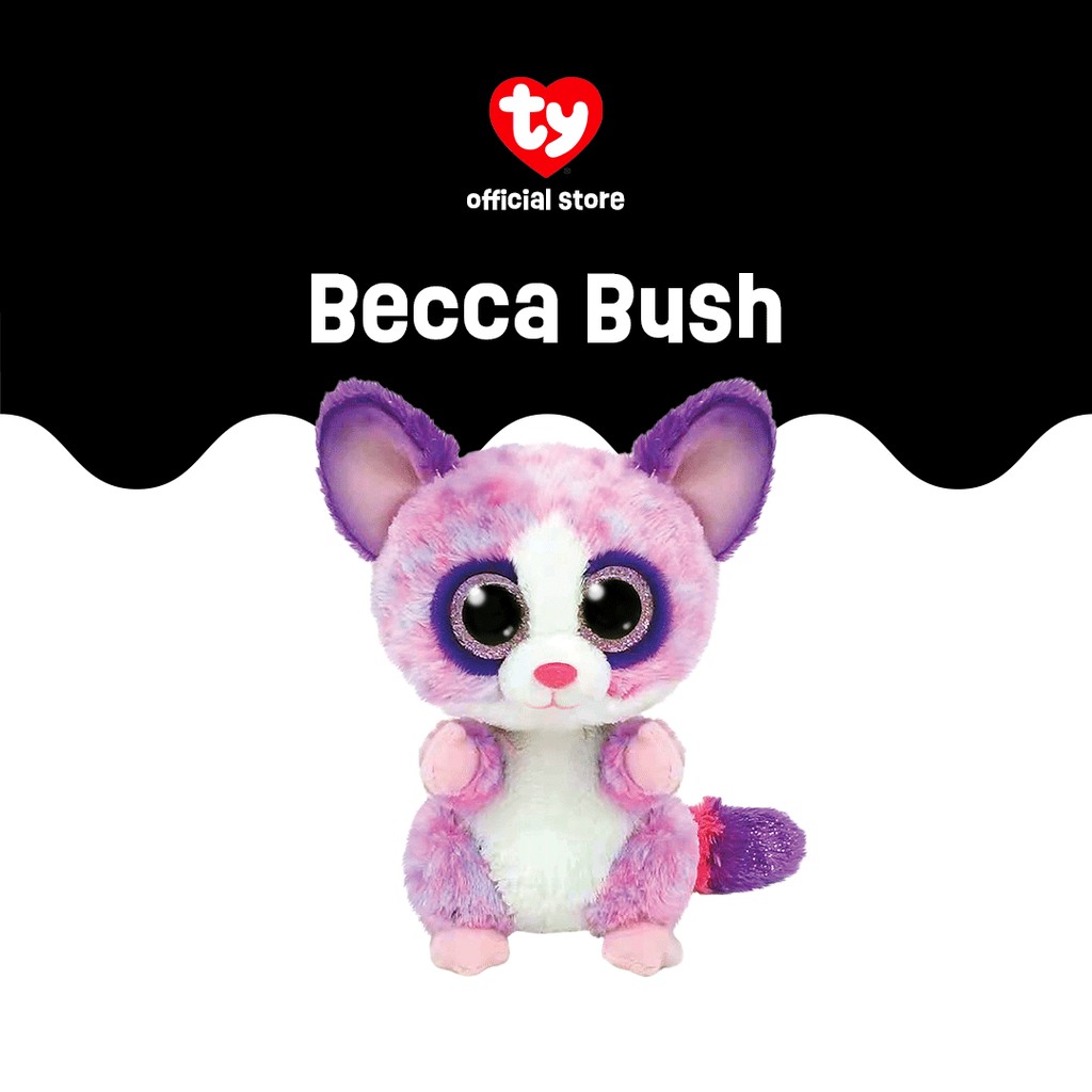 Jual TY Beanie Boos Becca Bush (Regular) - Boneka Pink | Shopee Indonesia