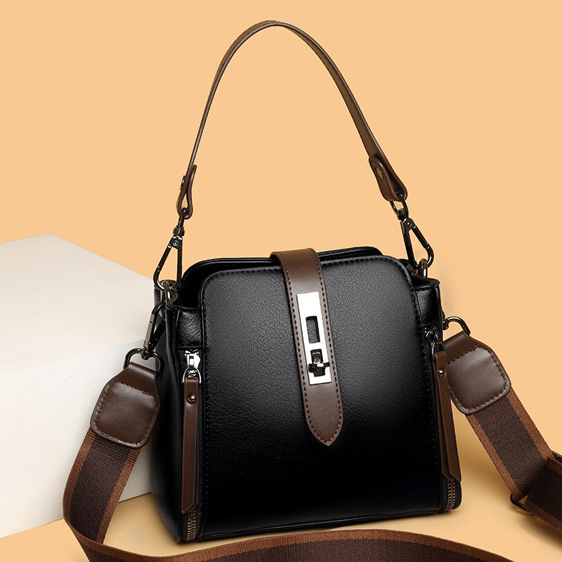 Jual Tas Bahu Wanita, Multi Lapisan, Tas Ember Kulit Lembut, Semua ...