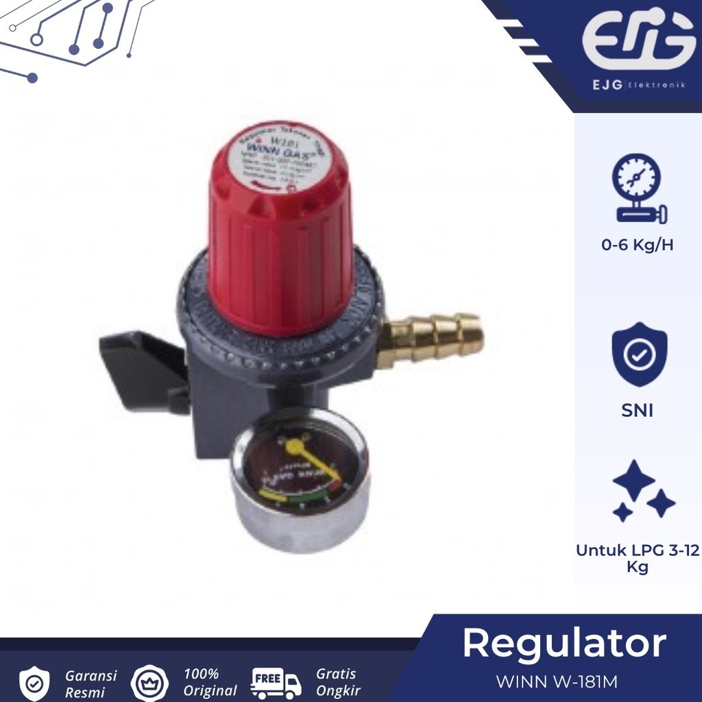 Jual WINN GAS Regulator W181M LPG Tekanan Tinggi High Pressure ...