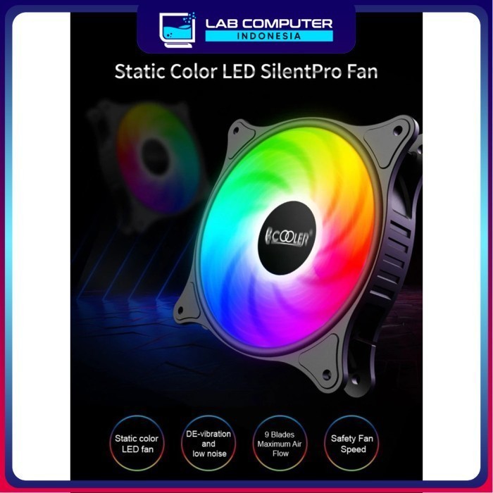 Jual Fan Casing PCCOOLER FX-120-3 Dynamic Color 120mm - Hitam | Shopee ...