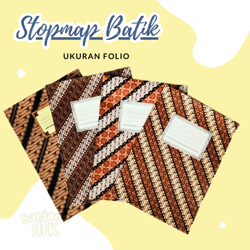 Jual (5 Pcs) Stop Map Batik / Map Batik Dokumen Folio / Map Kertas ...